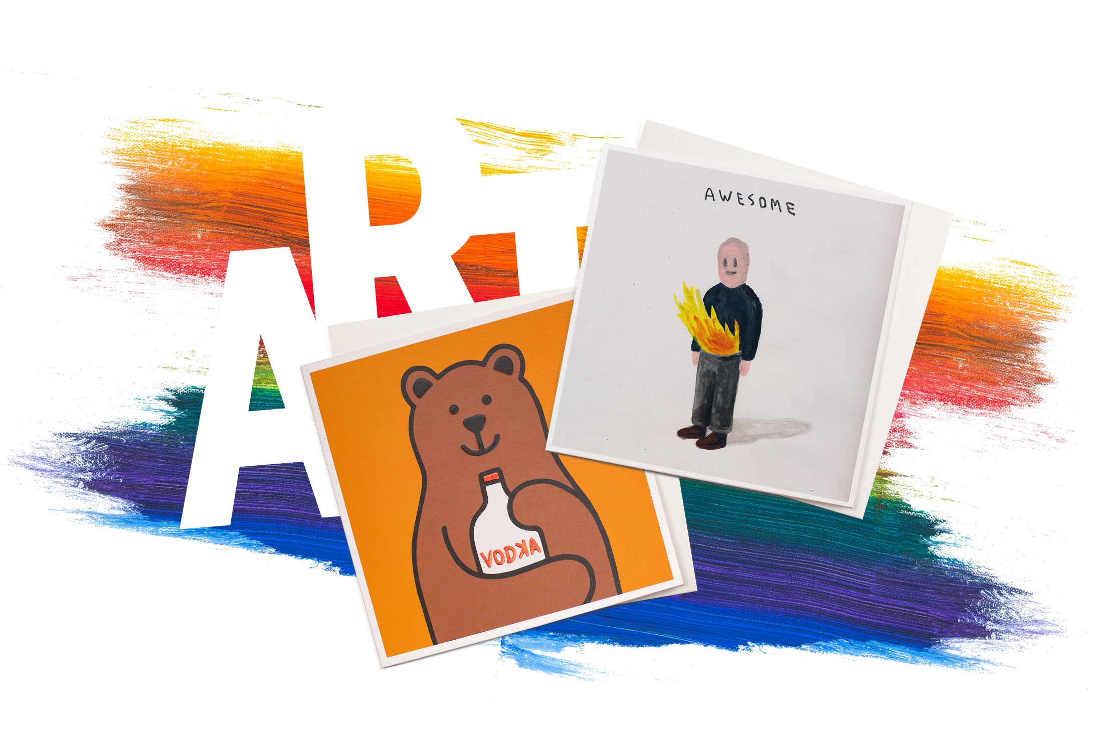 USTUDIO Design | Arty + Fun Greeting + Note Cards