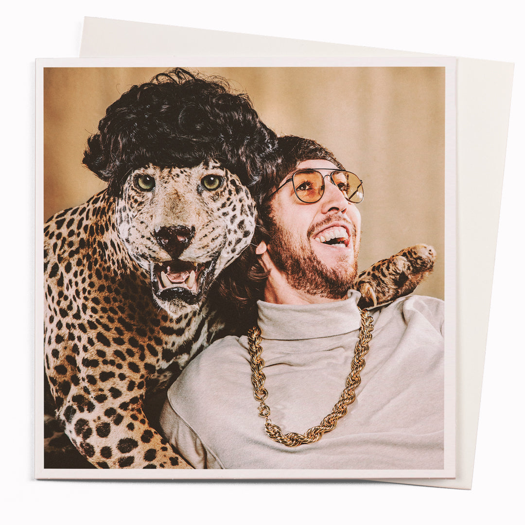 USTUDIO Design Photographic Greeting Card | 1000 Words | Leopard