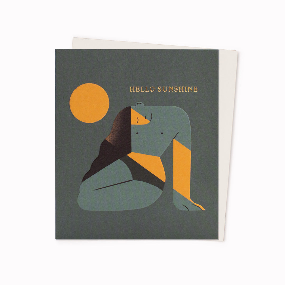 USTUDIO Design Art Note Card by Ana Gaman | Hello Sunshine