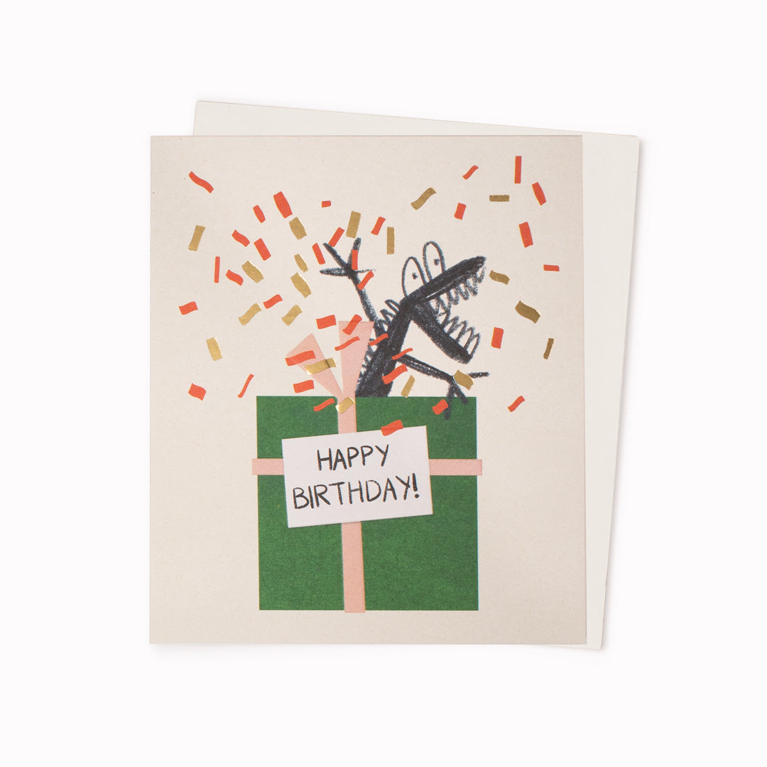USTUDIO Design Birthday Card by Blanca Gomez | Croc Surprise