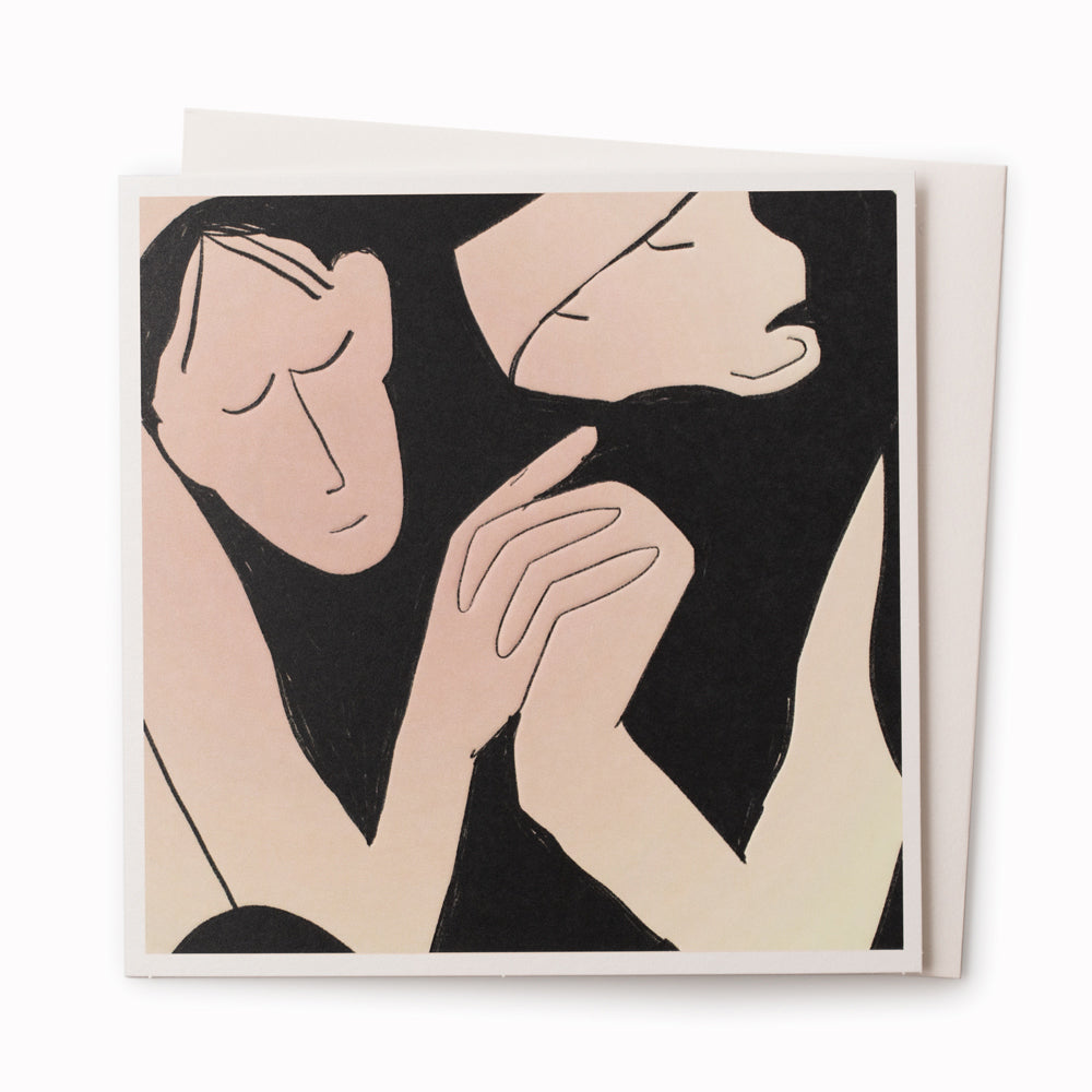 USTUDIO Design Contemporary Art Notecard by Molly Fairhurst | Embrace