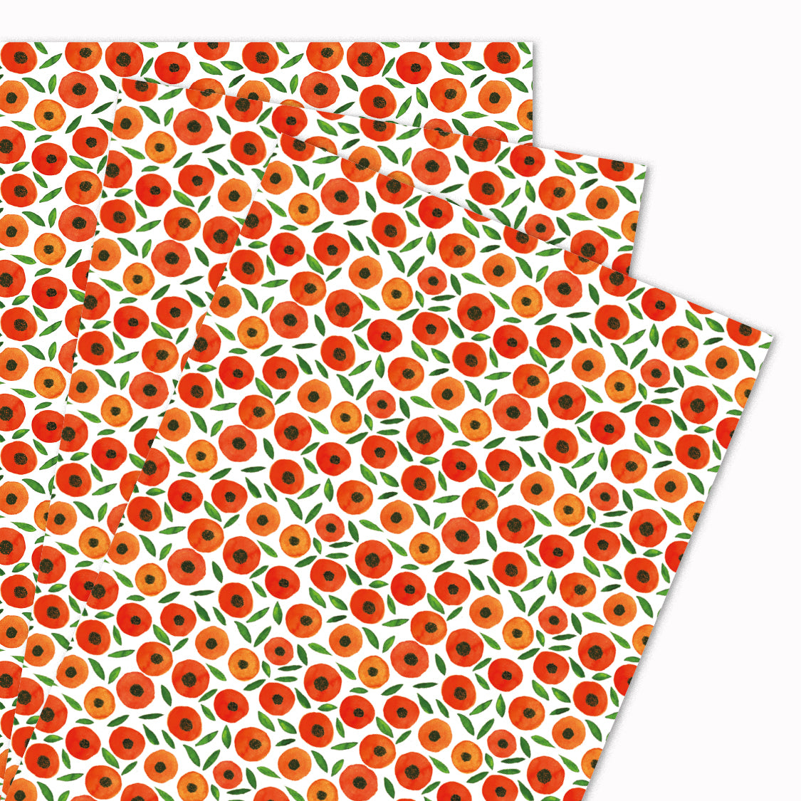 USTUDIO Design Pack of 3 Gift Wrap Sheets | Apricots by Blanca Gomez