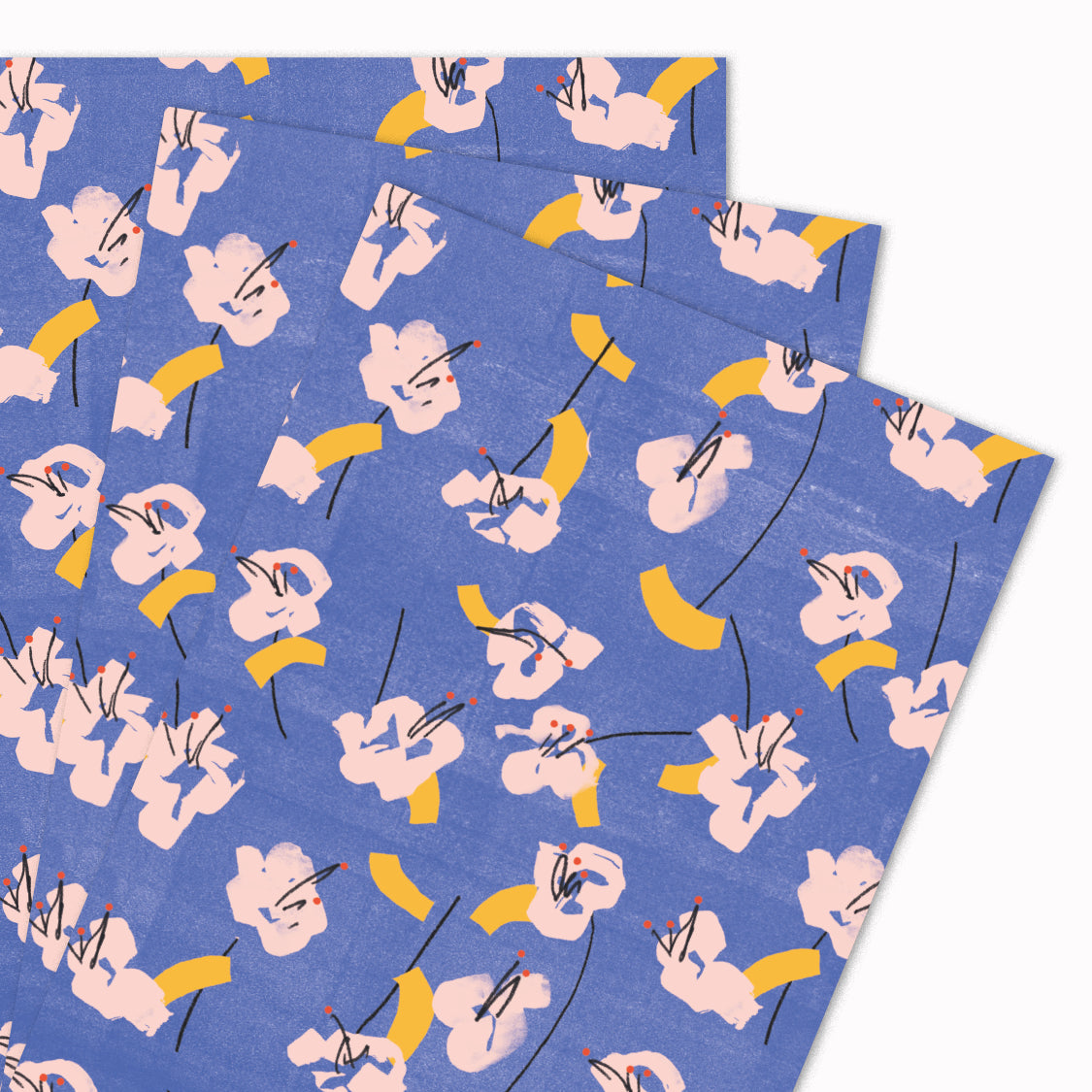 USTUDIO Design Pack of 3 Gift Wrap Sheets | Sakura by Katy Welsh