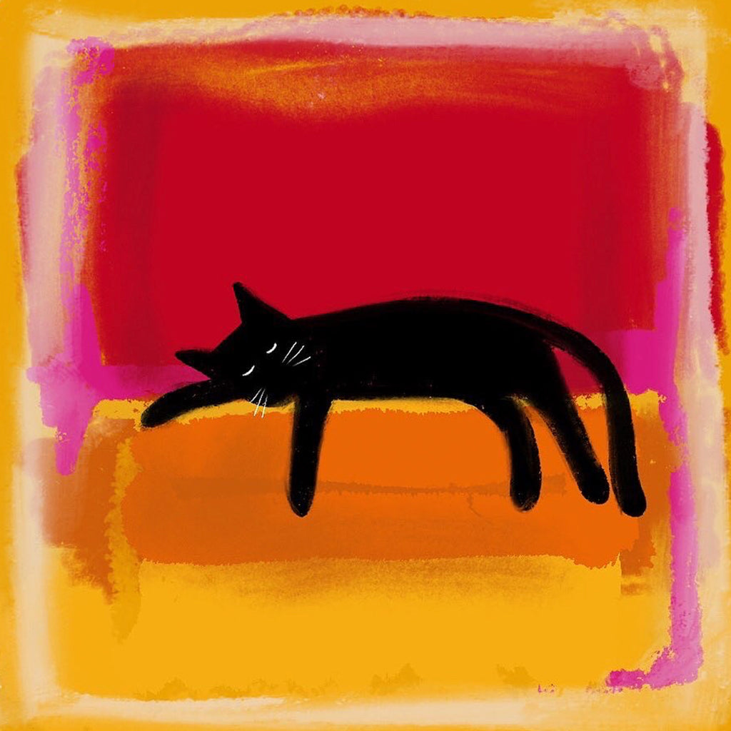 USTUDIO Design Art Cat Greeting Card by Niaski | Pablo Picatso