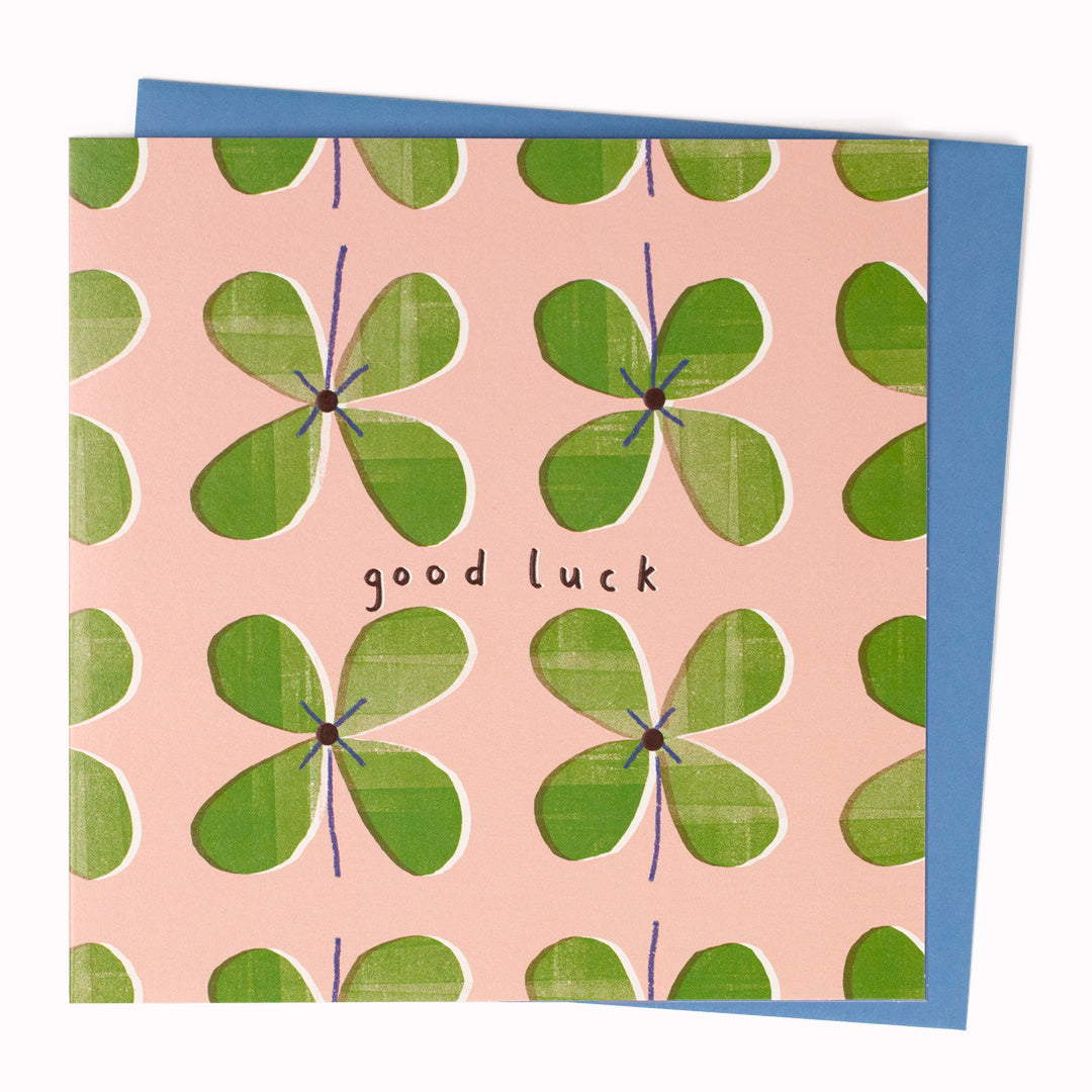 USTUDIO Design Art Good Luck Card | Good Luck Clover
