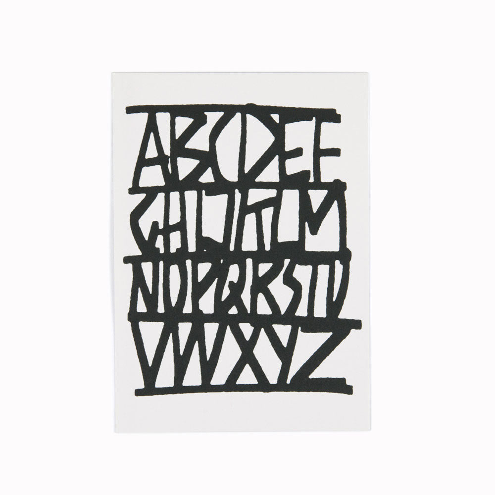 USTUDIO Design Illustration Postcard by Cyrus Highsmith | Alphabet 2