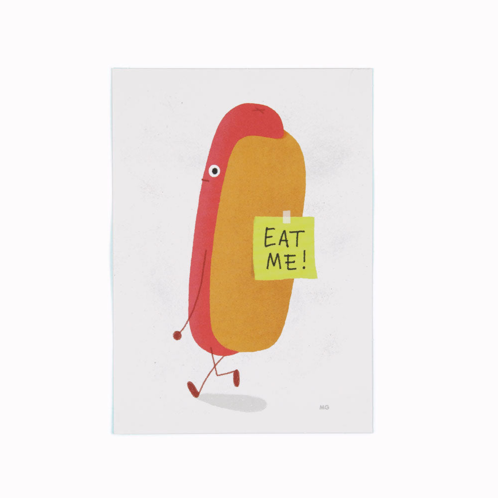 USTUDIO Design Art Illustration Postcard by Mauro Gatti | Eat Me
