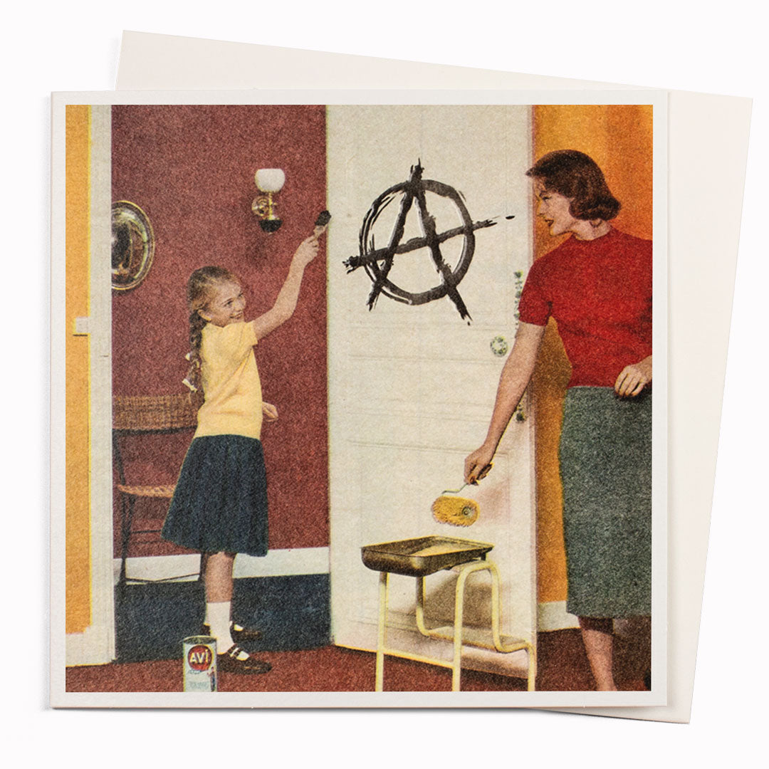 USTUDIO Design Art Humour Note Card by Sammy Slabbinck | Anarchy