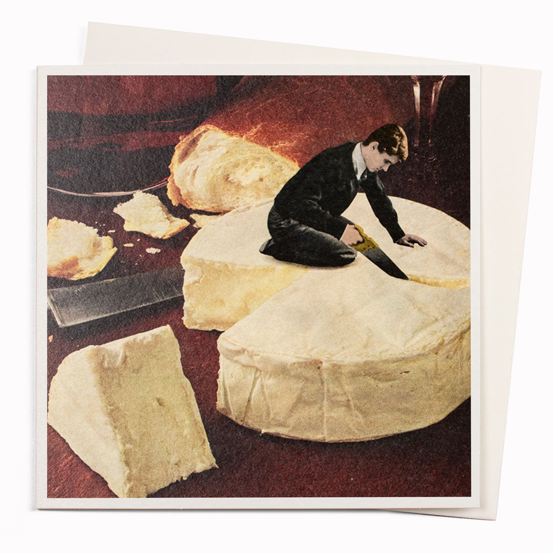 USTUDIO Design Art Humour Note Card by Sammy Slabbinck | Camembert