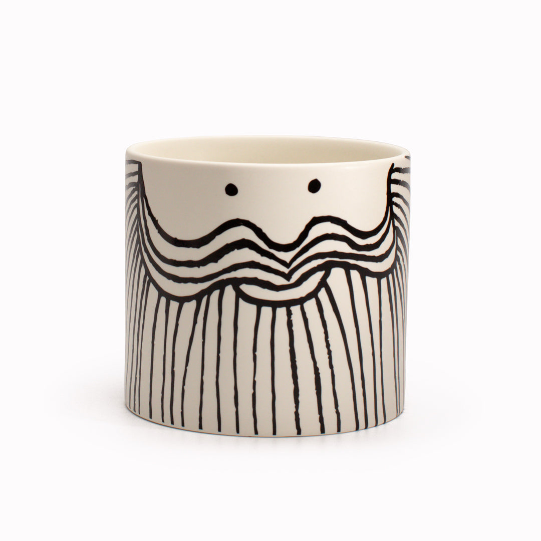 USTUDIO Design Illustrated Planter | Beardy Samuel | D. 11.5cm