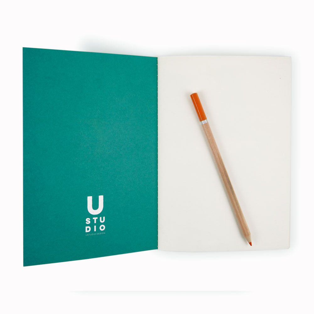 USTUDIO Design A5 Plain Notebook by Katy Welsh | Bermuda