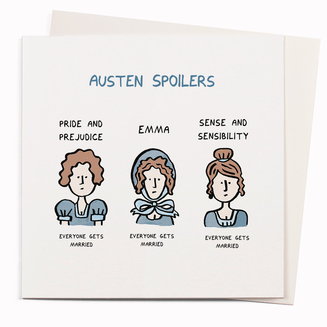USTUDIO Design Humour Greeting Card by John Atkinson | Austen Spoilers