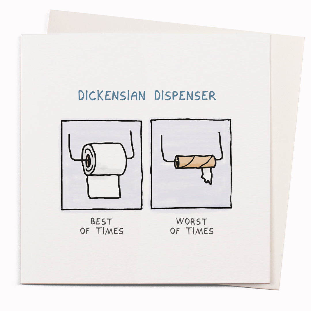 USTUDIO Design Humour Notecard by John Atkinson | Dickensian Dispenser